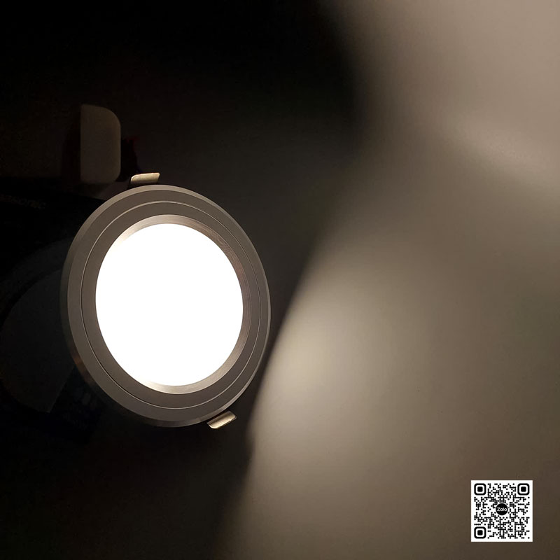 Đèn LED Âm Trần Panasonic Color Rim NNV76160SE1A Viền Bạc 9W | Đơn Sắc