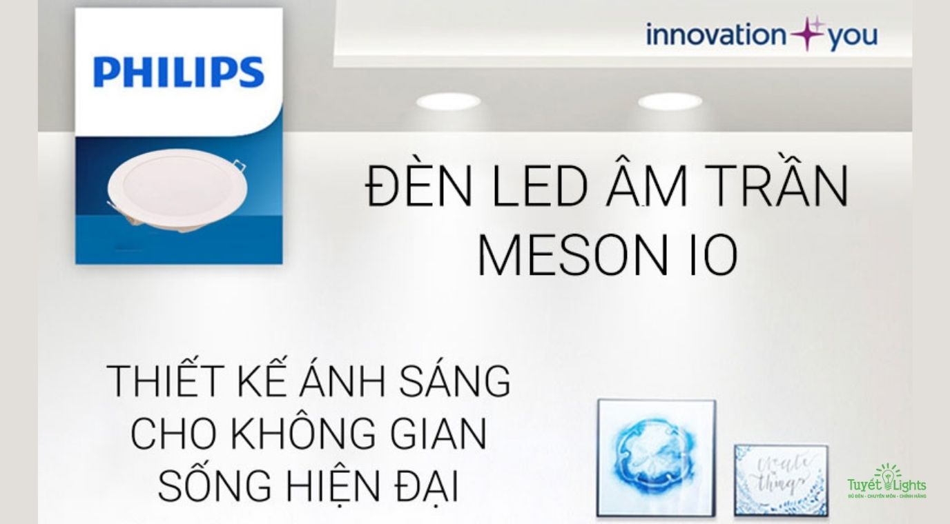 Âm Trần Philips Meson Recessed IO 59449 9W (Φ100)